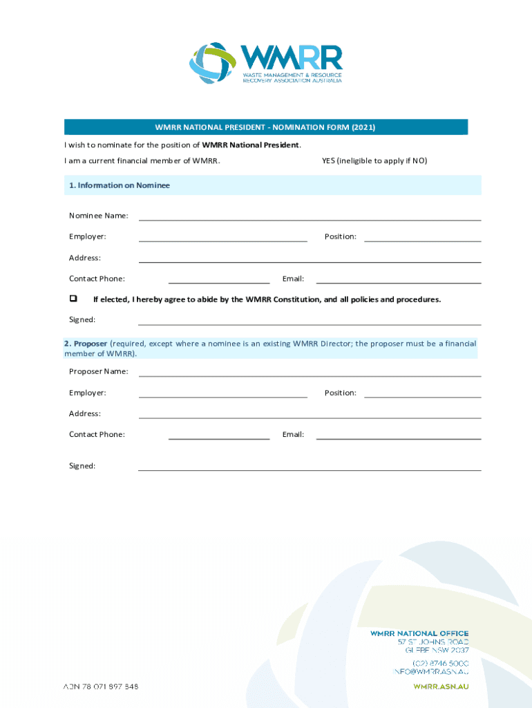 Fillable Online Waste Management and Resource Recovery Association ... Fax Email Print - pdfFiller