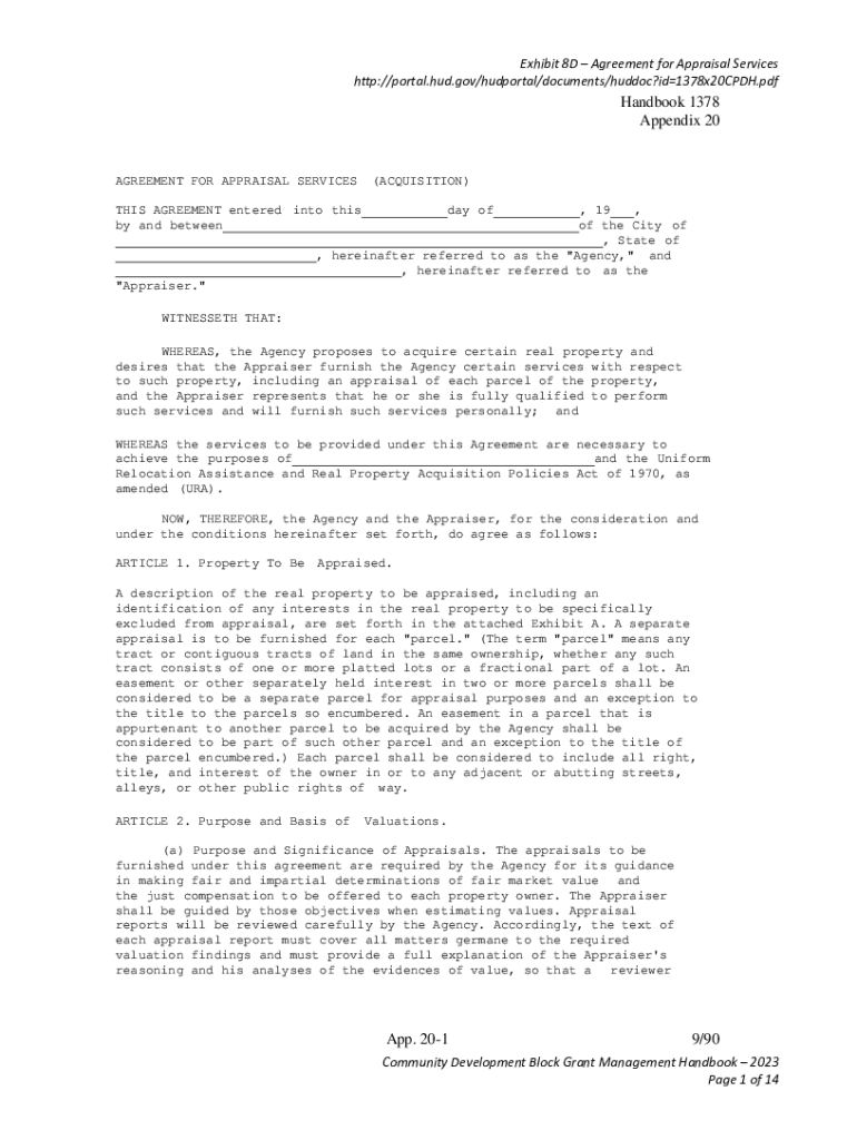 Fillable Online HUD Handbook 1378: Tenant Assistance, Relocation and ...