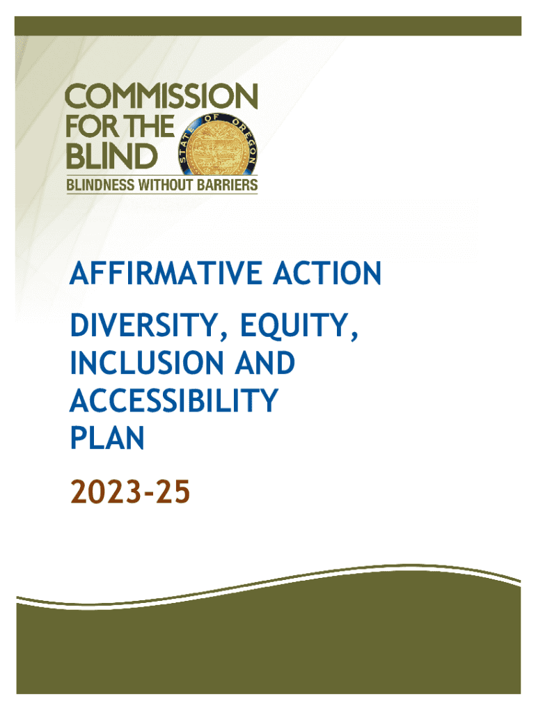 Fillable Online affirmative action diversity, equity, inclusion and ... - Oregon.gov Fax Email ...