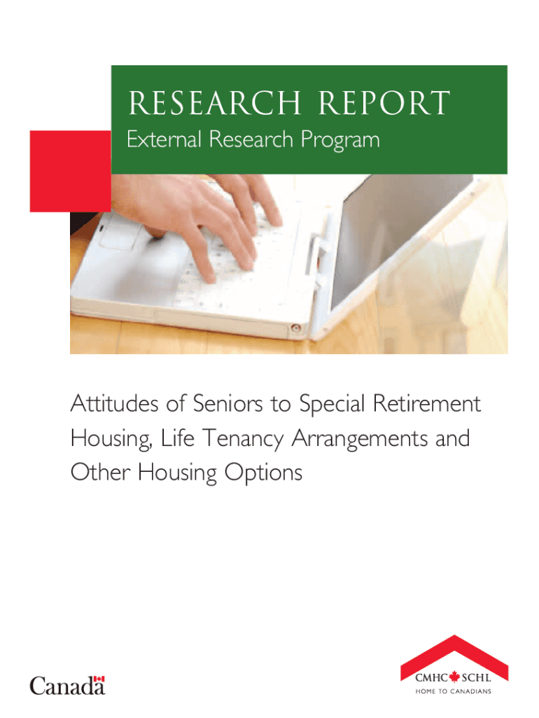 Fillable Online publications gc Attitudes of seniors to special retirement housing, life tenancy ...