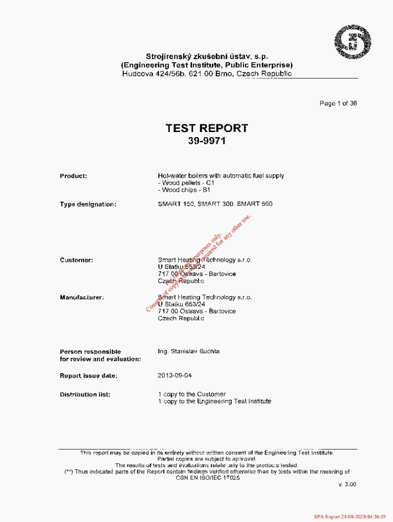 Fillable Online Engineering Test Institute: Testing, inspection and ...