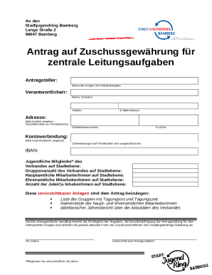 Antrag auf Zuschussgewhrung fr zentrale Leitungsaufgaben ... Doc ...