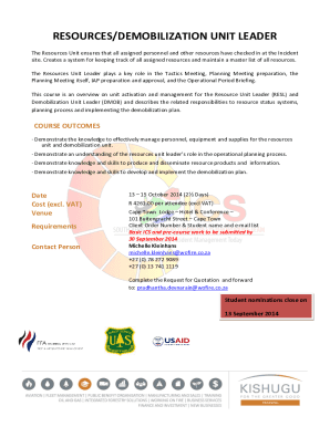 Fillable Online Overview of Documentation and Demobilization Units Fax ...