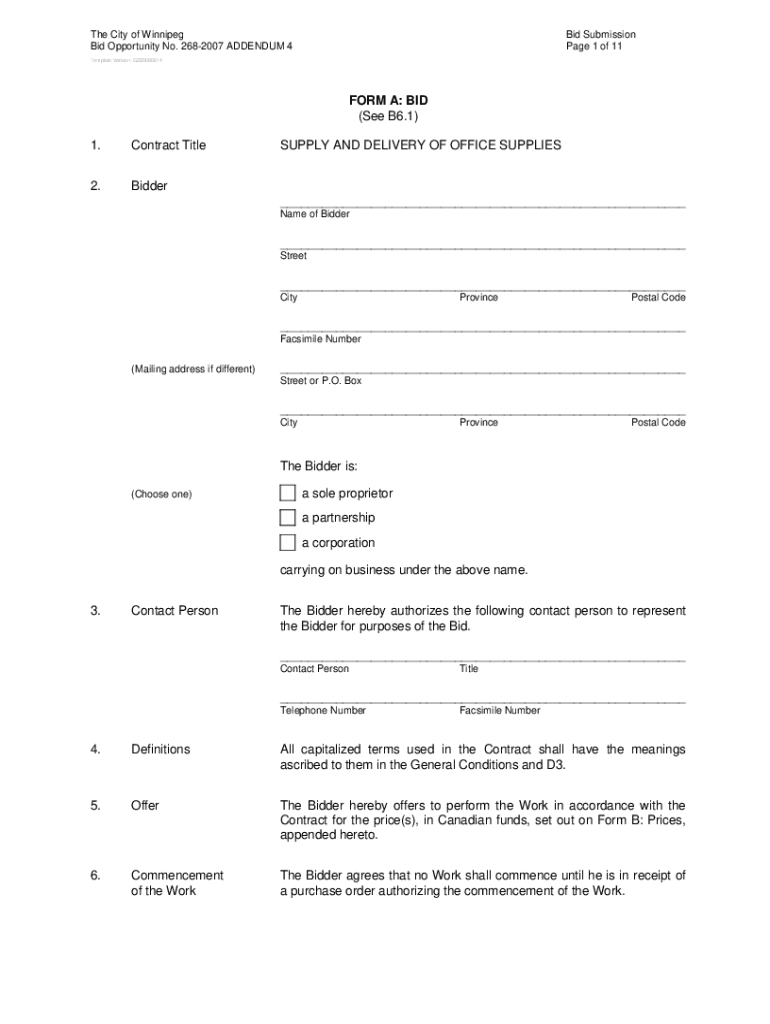 Fillable Online a purchase order authorizing the commencement of the Work Fax Email Print ...
