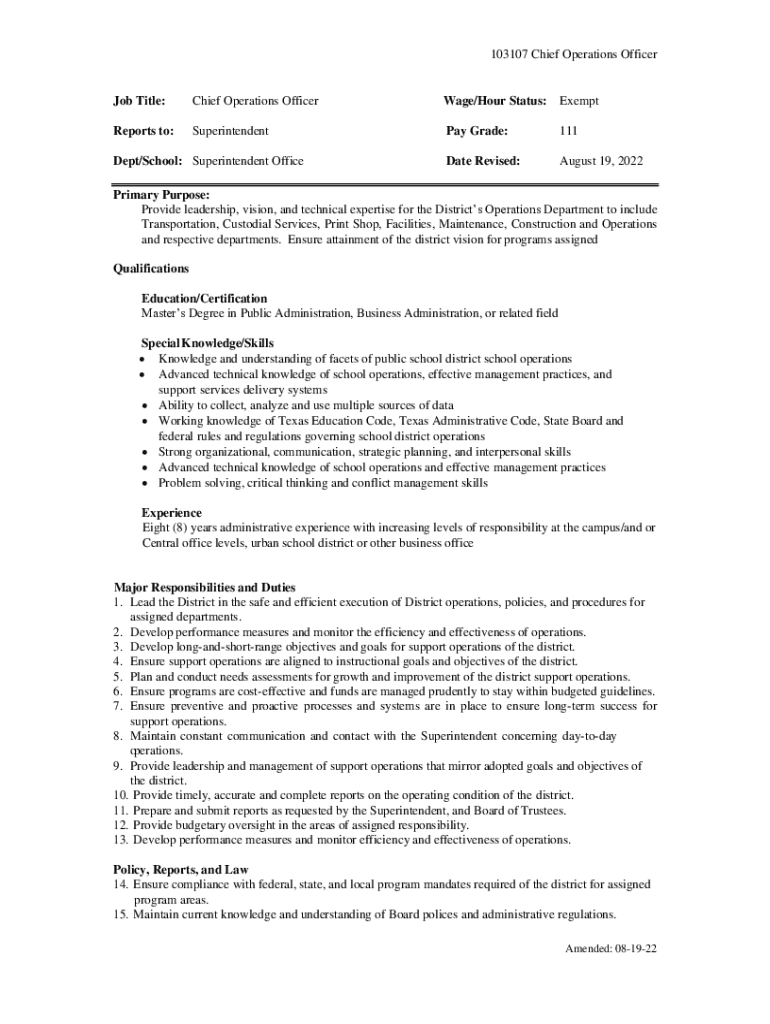 Fillable Online Average Chief Operations Officer (COO) Salary in Canada ...