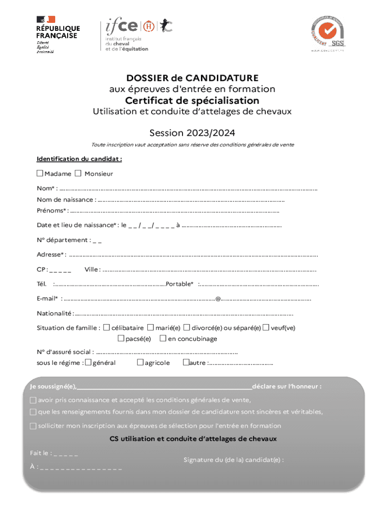 Remplissable En Ligne Certificat de spcialisation Fax Email Imprimer ...