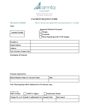 Fillable Online Payment Request Form Instructions - Preparer - REQUIRED Fax Email Print - pdfFiller