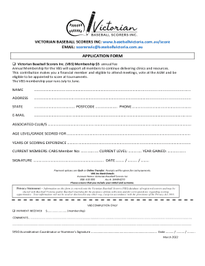 Fillable Online VBS-Membership-Application-Form. ... Fax Email Print ...