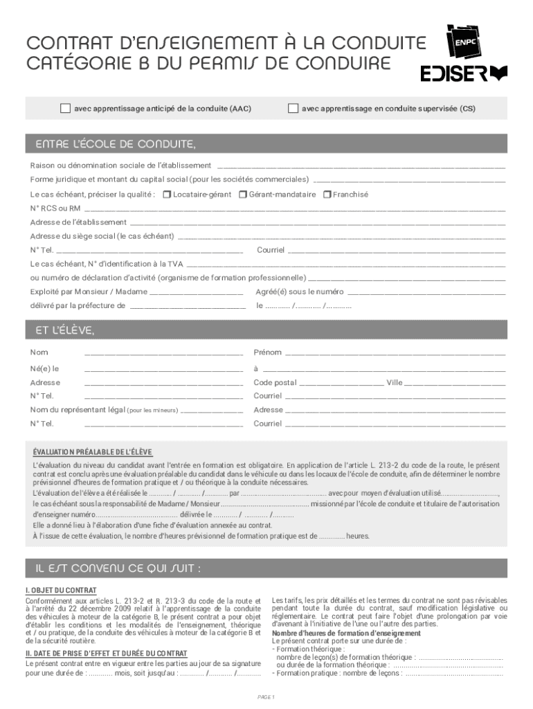 Remplissable En Ligne Permis B en conduite supervise avec l'auto cole ... Fax Email Imprimer ...