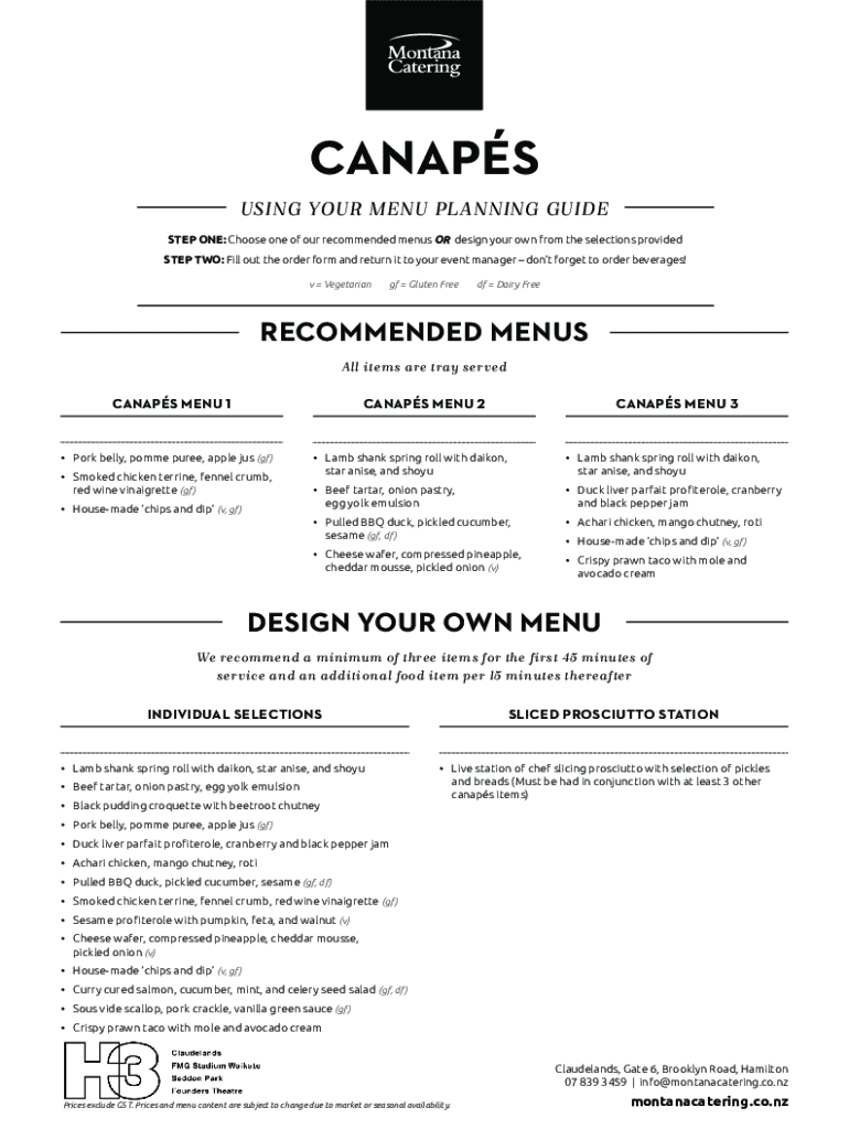 Fillable Online claudelands co Design & print restaurant & takeout ...