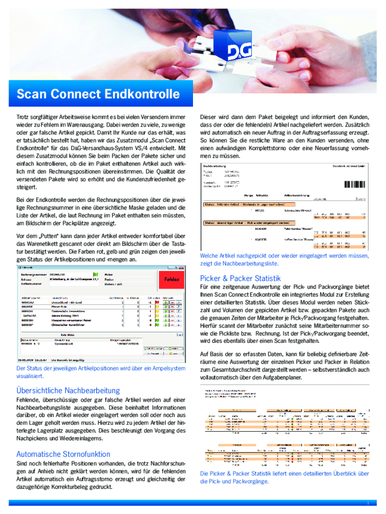 Ausfüllbar Online Scan Connect Endkontrolle Fax Email Drucken - pdfFiller