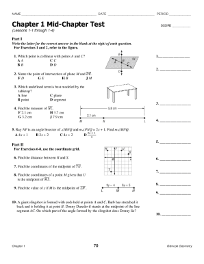 Fillable Online Chapter 1 Mid-Chapter Test Fax Email Print - pdfFiller