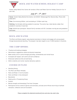 Fillable Online Rock and Water Program - Teaching Self-Awareness and ...