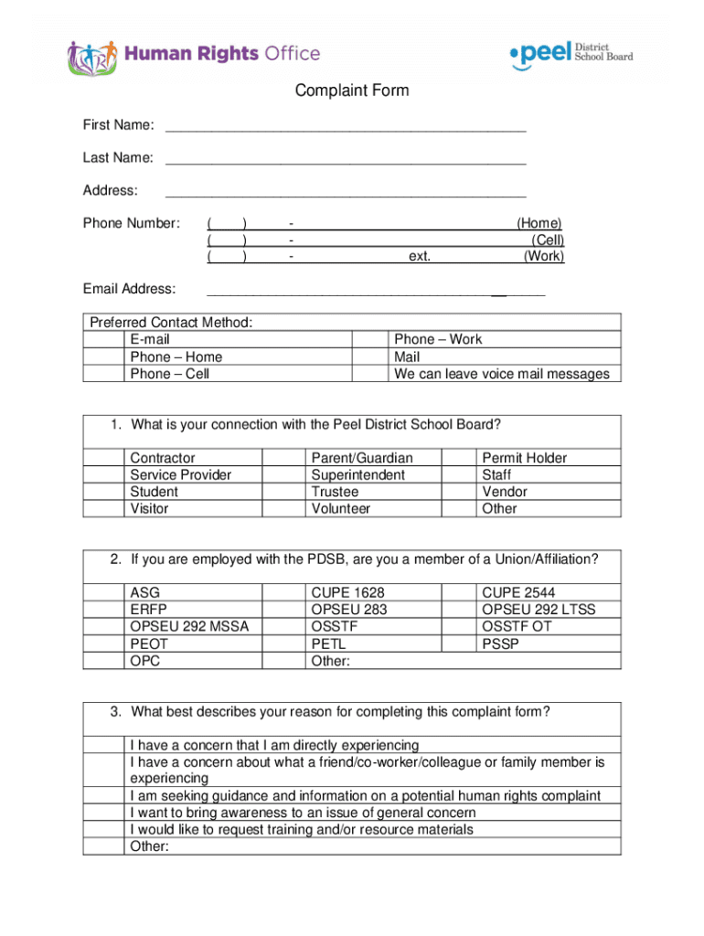 Fillable Online complaint-form-en.pdf Fax Email Print - pdfFiller