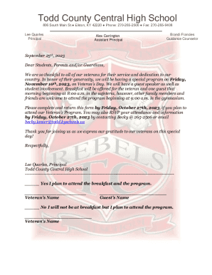 Fillable Online Todd County Central High School - Todd County School District Fax Email Print ...