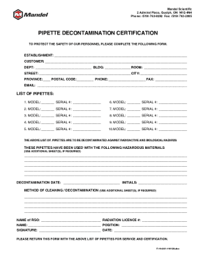 Fillable Online Pipette On-Site Service & Calibration Clinic Fax Email ...