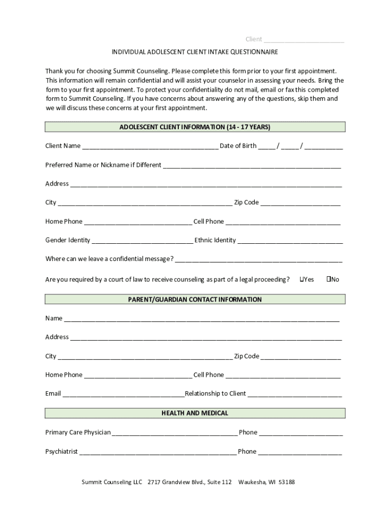 Fillable Online Informed Consent and Counseling Agreement - GateWay of ...