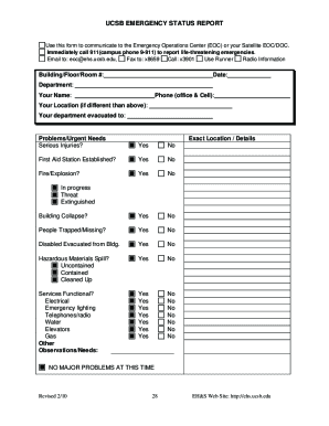 Fillable Online UCSB Department Emergency Operations Plan Fax Email Print - pdfFiller