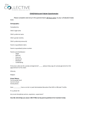 Fillable Online Guide for guardians changing a child's name to match ...