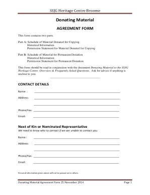 Fillable Online Collection Donation Form Fax Email Print - pdfFiller