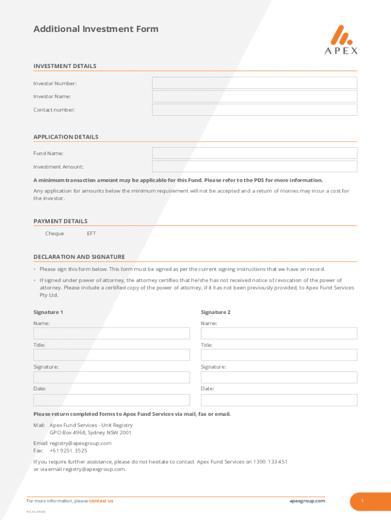 Fillable Online Investor Number: Fax Email Print - pdfFiller