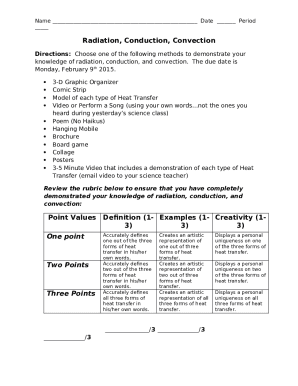Example of situation with conduction, convection, and ... Doc Template ...