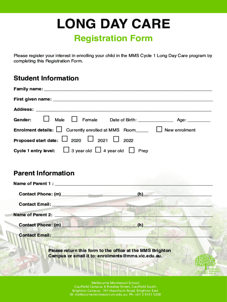 Fillable Online SCHOOL APPLICATION FORM - PDF Free Download Fax Email ...