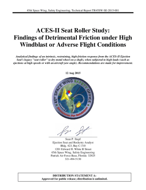 Fillable Online ACES II Seat Roller Study. Analytical findings of an ...