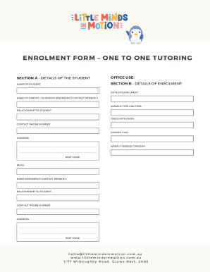 Fillable Online Copy of STUDENT ENROLMENT FORM Fax Email Print - pdfFiller