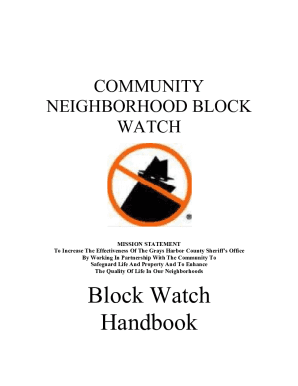 Fillable Online Starting and Growing a Neighborhood Watch Fax Email ...