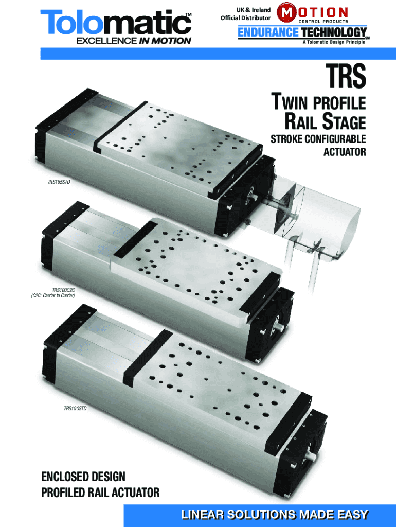 Fillable Online TWIN PROFILE RAIL STAGE Fax Email Print - pdfFiller