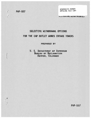 Fillable Online Technical Manual: Outlet Works Energy Dissipators Fax Email Print - pdfFiller