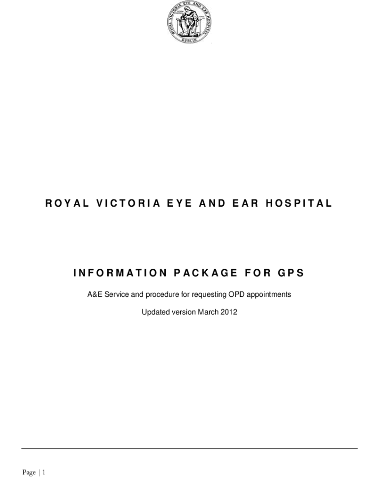 Fillable Online Royal Victoria Eye & Ear Hospital Research Foundation ...