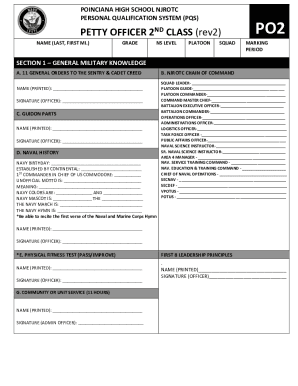 Fillable Online PERSONNEL QUALIFICATION STANDARD for E-2 Fax Email ...