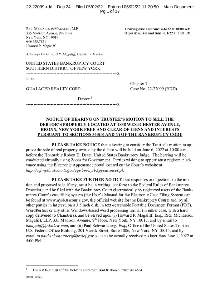 Fillable Online NYC Commercial Litigation & Bankruptcy Attorneys ...