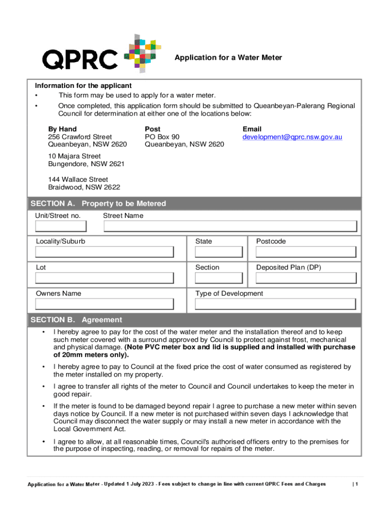 Fillable Online Water Meter Request Form - Town of Stony Plain Fax ...