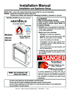 Fillable Online DO NOT USE OR STORE FLAMMABLE MATERIALS NEAR THIS ...
