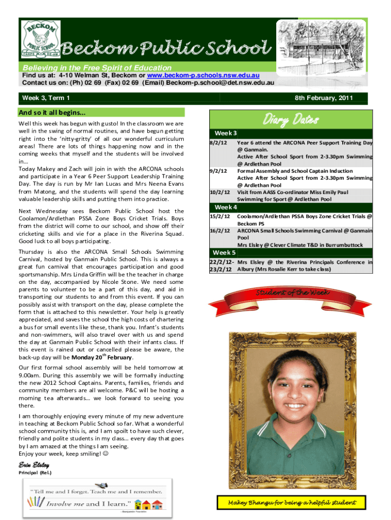 Fillable Online Beckom Public School Facts - Good Schools Guide Fax ...