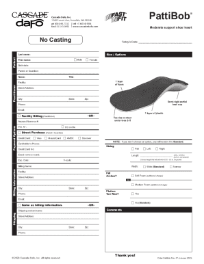 Fillable Online Fillable Online DAFO 5 Softy: Order Form Fax Email ...