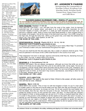 Fillable Online ST. ANDREW'S PARISH Fax Email Print - pdfFiller