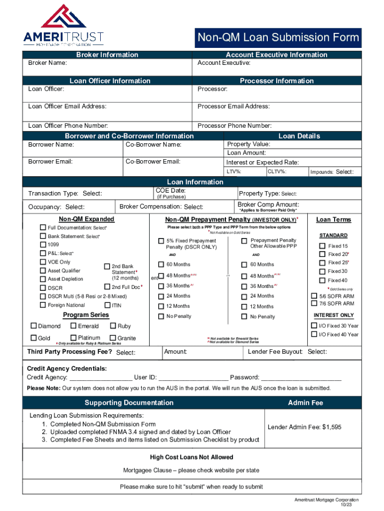 Fillable Online How to Originate a Non-QM Bank Statement Mortgage Loan ...