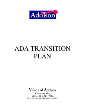 Fillable Online ADA Transition Plan for Public Buildings and Rights-of ...