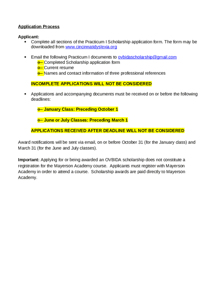 Scholarship Application - American Council of ... Doc Template | pdfFiller