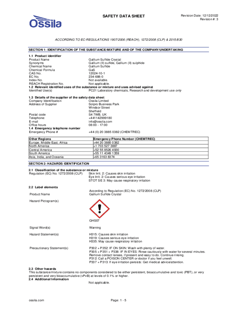 Fillable Online Safety Data Sheet URID 1. Identification 2. Hazard(s) ... Fax Email Print ...