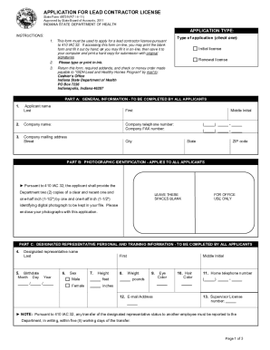 Fillable Online Lead Licensing Forms Fax Email Print - pdfFiller