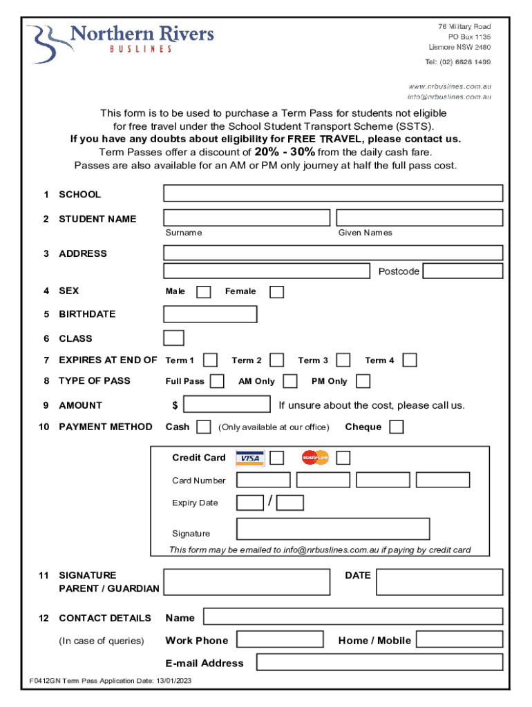 Fillable Online Request a review of school travel pass application Fax ...