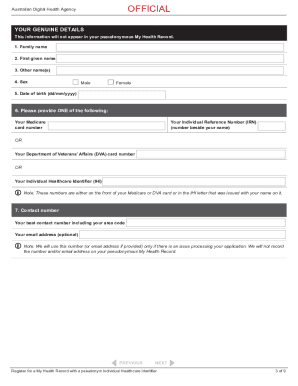 Fillable Online Healthcare Identifiers Service Request or update an ...