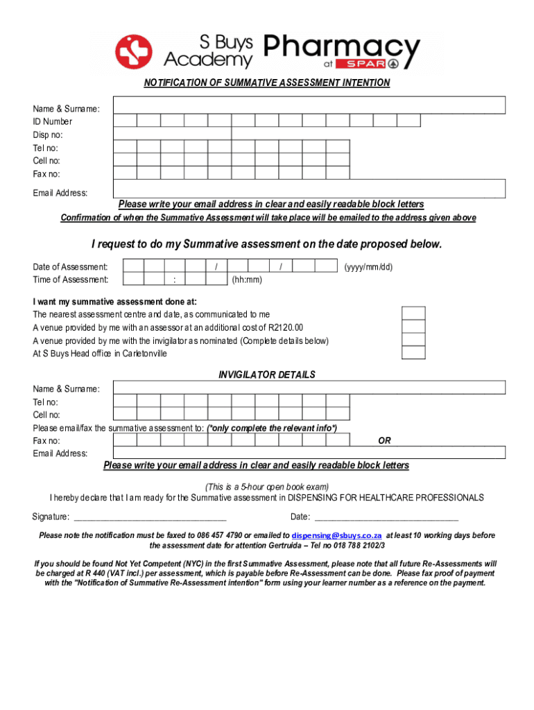 Fillable Online sbuys co Types of Summative Assessment and Formative ...