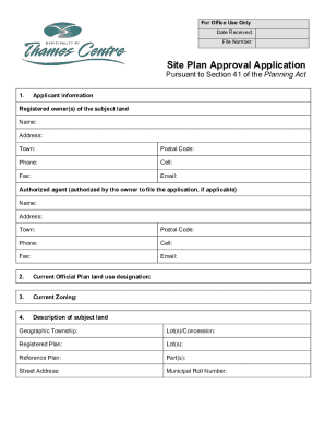 Fillable Online This process pertains to an application for site plan ...