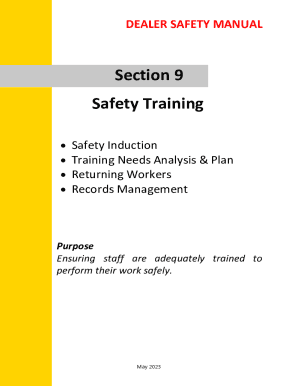 Fillable Online Work Health and Safety Training and Induction ...